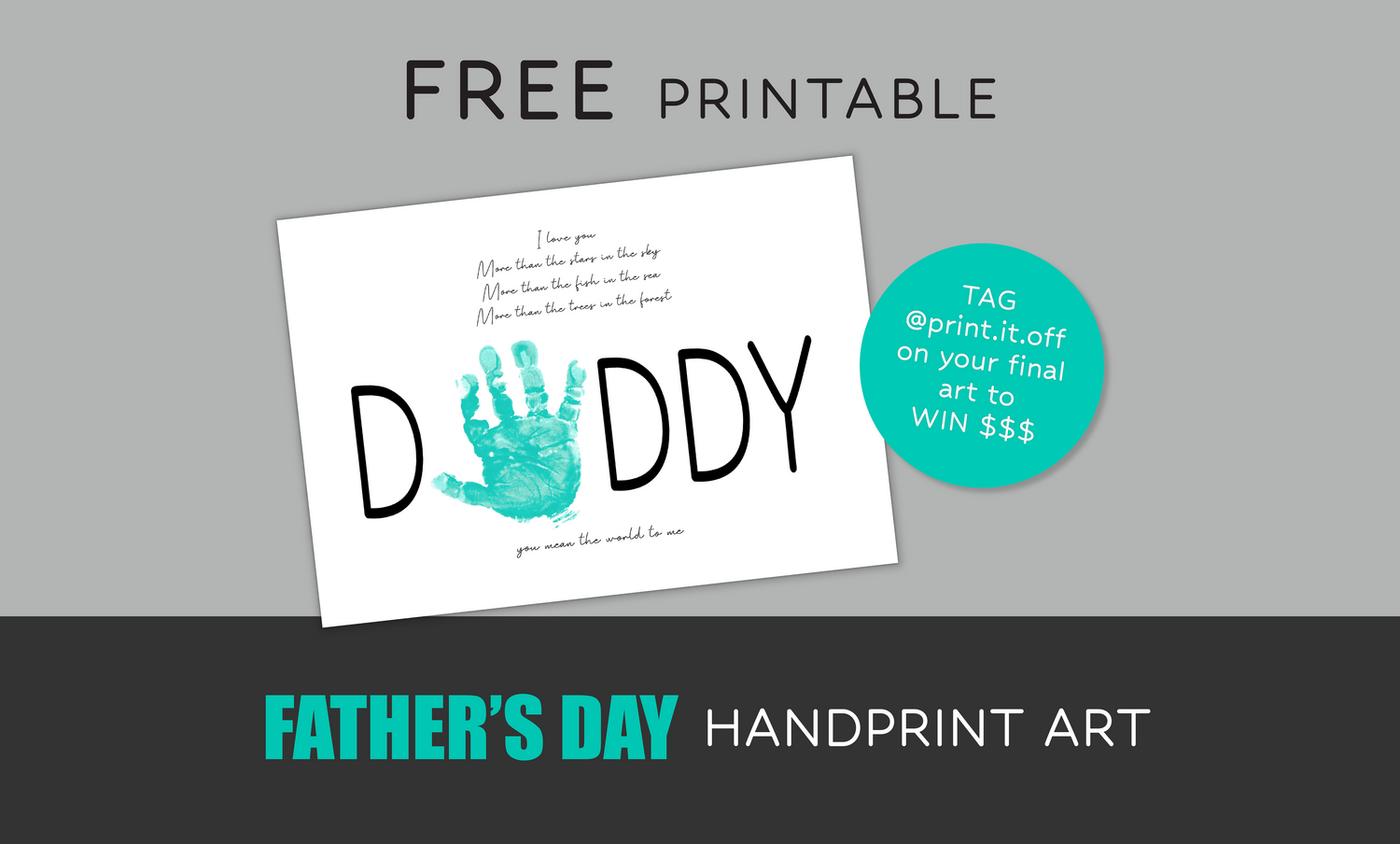 FREE Father's Day Handprint Art – PRINT IT OFF