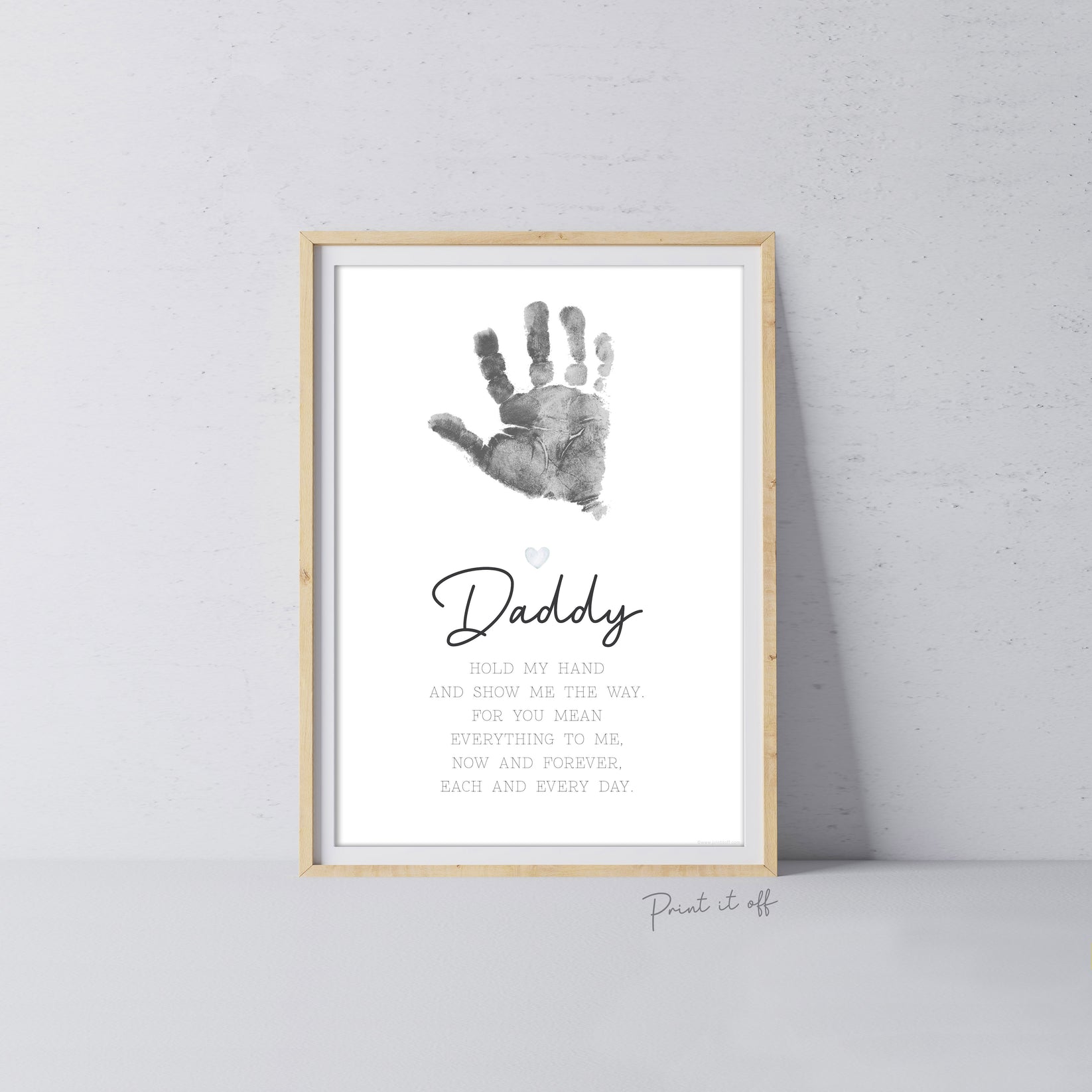 Daddy Handprint Poem / Hand Art Craft Dad Father's Day Birthday / Kids ...