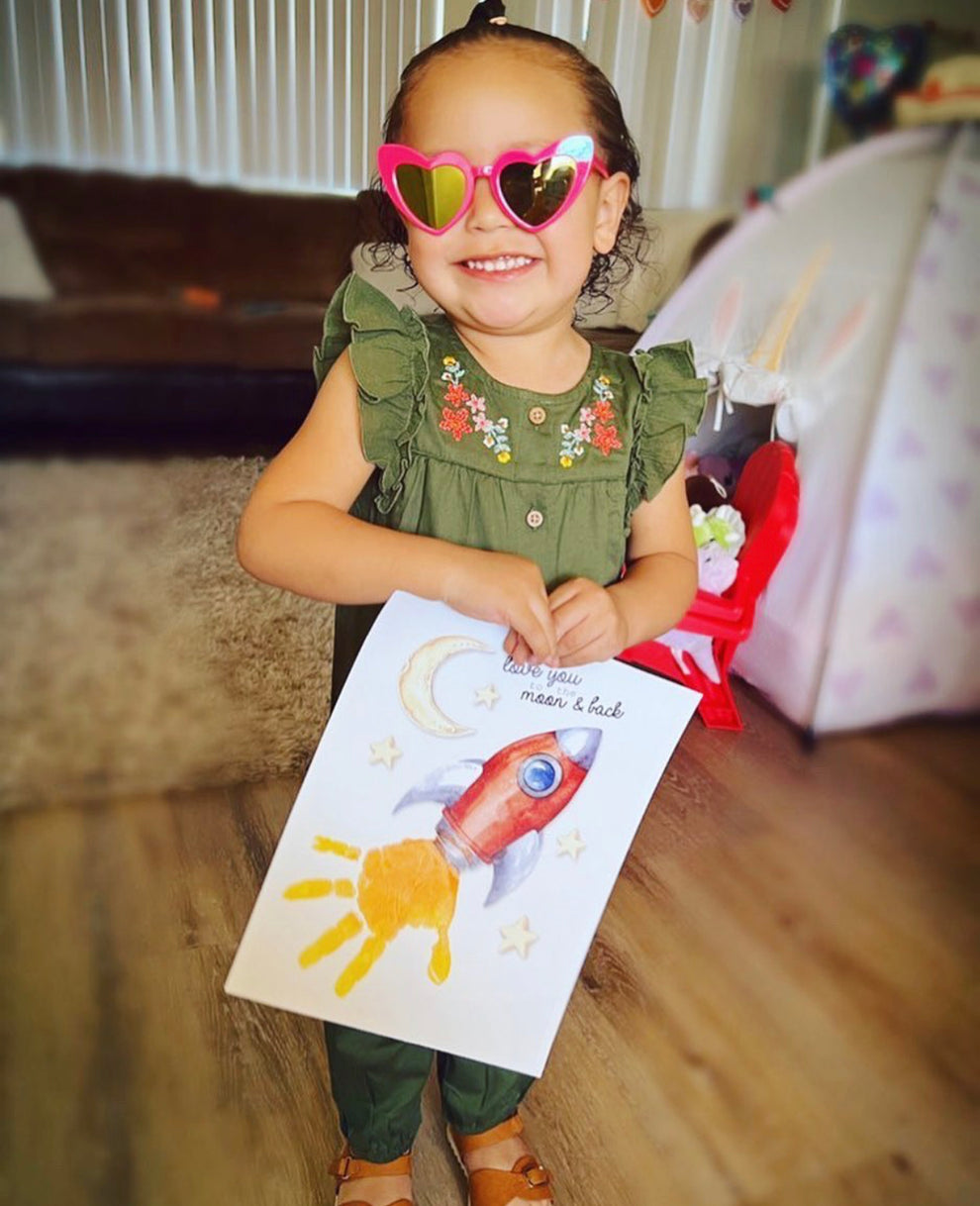 Love You to the Moon and Back / Handprint Art / Rocket Stars / Kids Ba ...