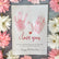 Happy Mother's Day I Love You / Footprint Handprint Feet Foot Art Craf ...
