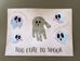 Too Cute to Spook Ghost Footprint Handprint Foot Hand Halloween Art Cr ...