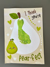 Think you're Pear-Fect Perfect / Handprint Footprint Art / Happy Valen ...