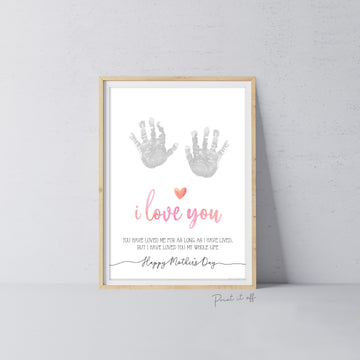 Mother's Day + Mom/Mum - Handprint & Footprint Art Craft – PRINT IT OFF