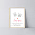 Happy Mother's Day I Love You / Footprint Handprint Feet Foot Art Craf ...