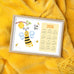 2026 Cute Bee Calendar Year - Footprint Art Craft Printable Keepsake G ...
