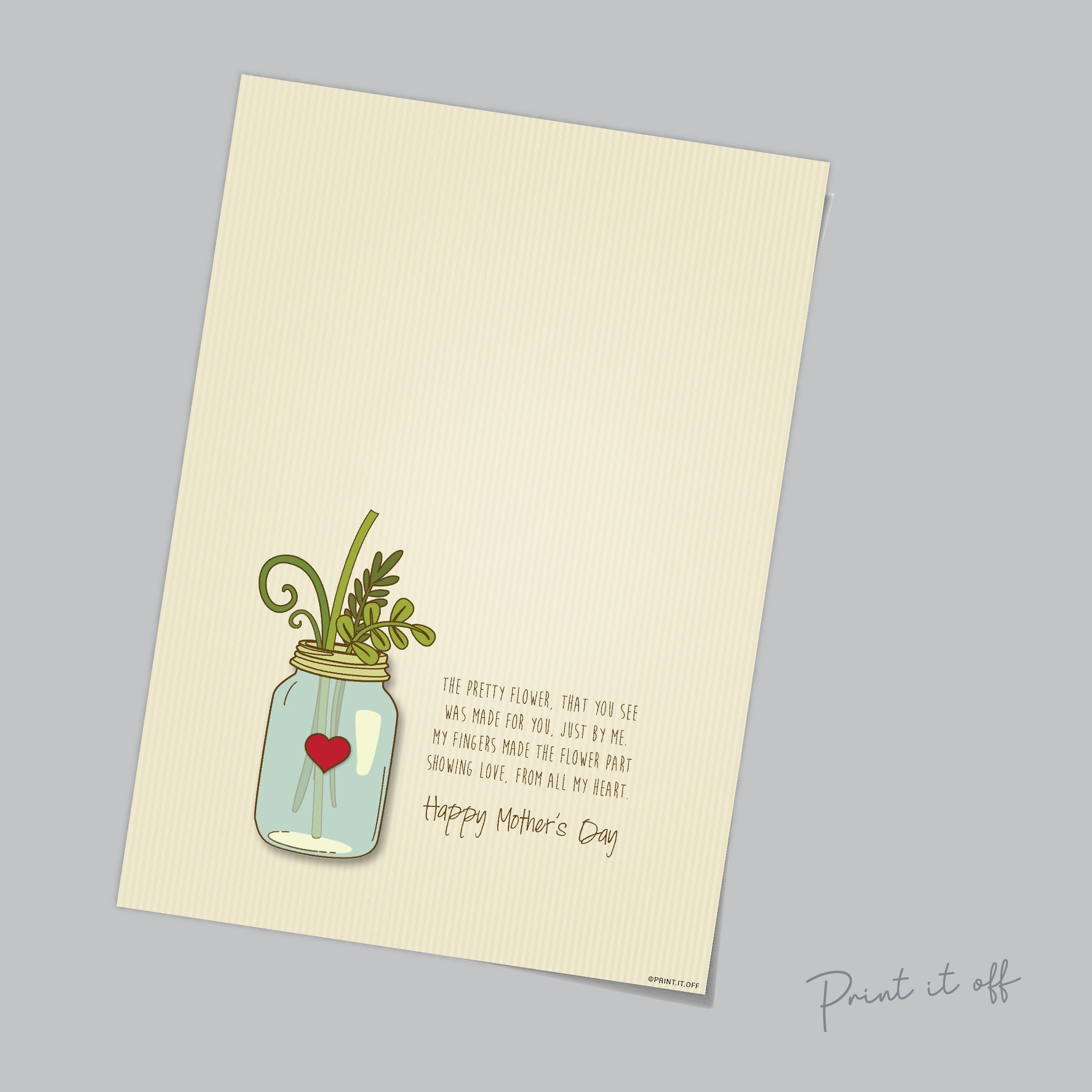 Handprint Art / Flower Jar / Keepsake Craft / Happy Mother's Day / Mom ...