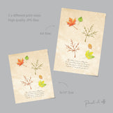 Autumn Poem / Handprint Art / Leaves Leafs Season / Thanksgiving / Kid ...