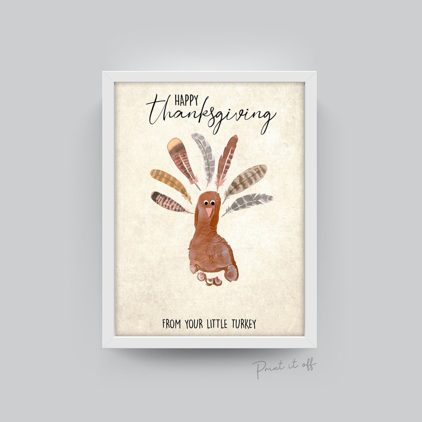 Fall + Thanksgiving Handprint & Footprint Art Craft