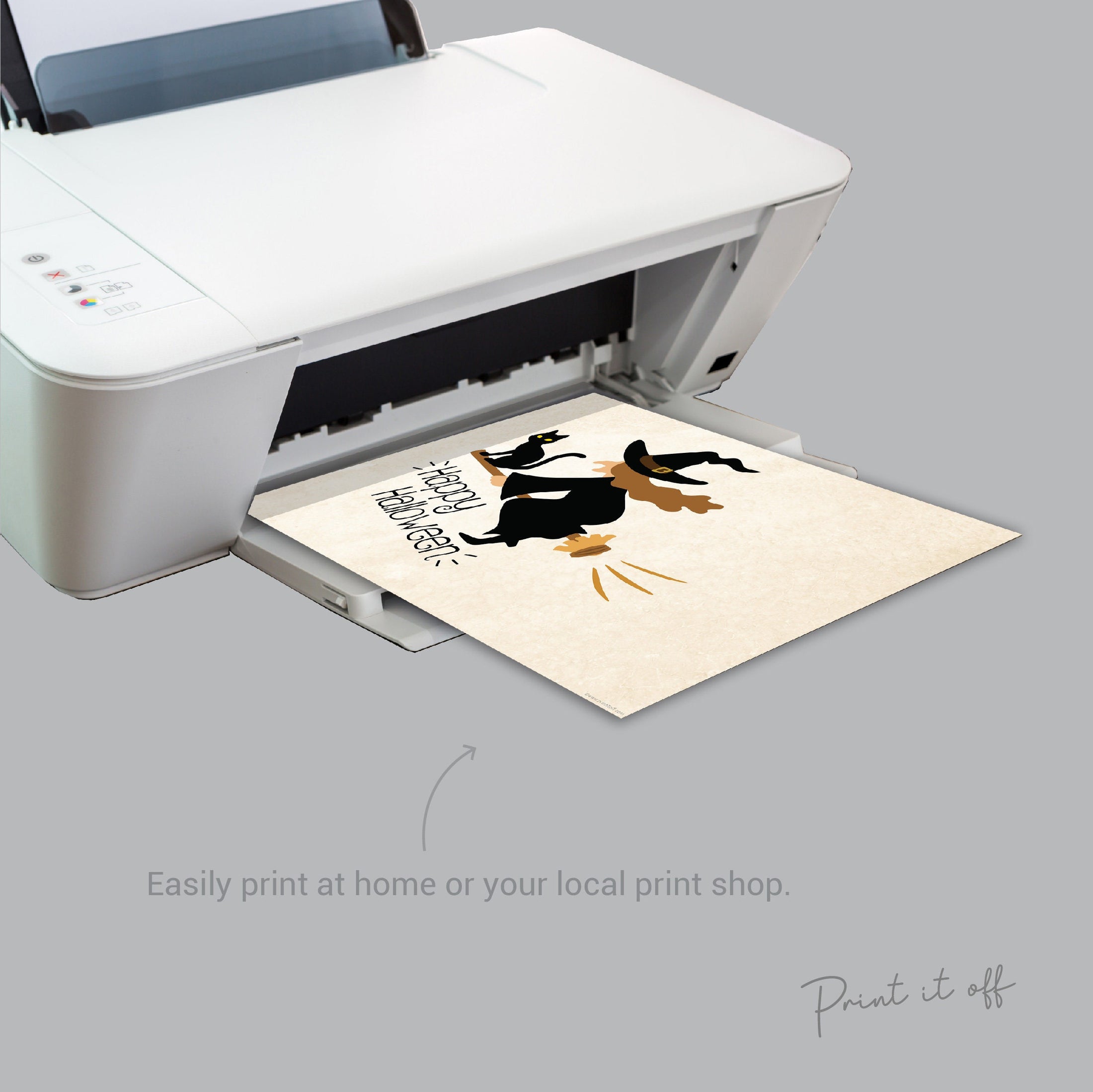 Halloween Art Craft / Handprint Art / Witch Broom Stick / Happy Hallow ...