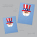 Uncle Sam Handprint Art / Craft Activity Card / Happy 4th of July Inde ...