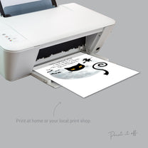 Halloween Footprint Handprint Art Craft / Black Cat Witch Poem / Kids ...