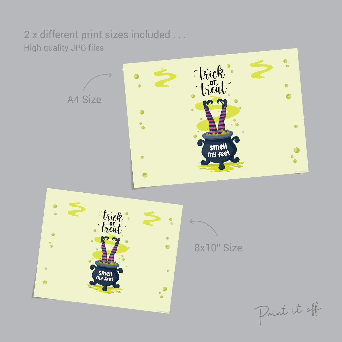 Witch Halloween Art Craft - Footprint Handprint Art PRINTABLE – PRINT ...