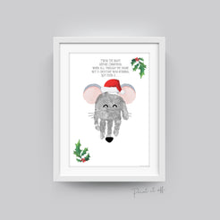 Mouse Christmas / Night Before Xmas Handprint Footprint Art Craft / Ba ...