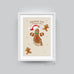 Gingerbread Man Kisses Christmas Wishes Footprint Handprint Art Craft ...