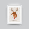 Handprint Footprint Art Craft Reindeer Merry Christmas Baby Kids Hand ...
