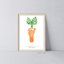 4 x Easter Handprint Footprint Craft Art PACK / Bunny Carrot Chick Flo ...