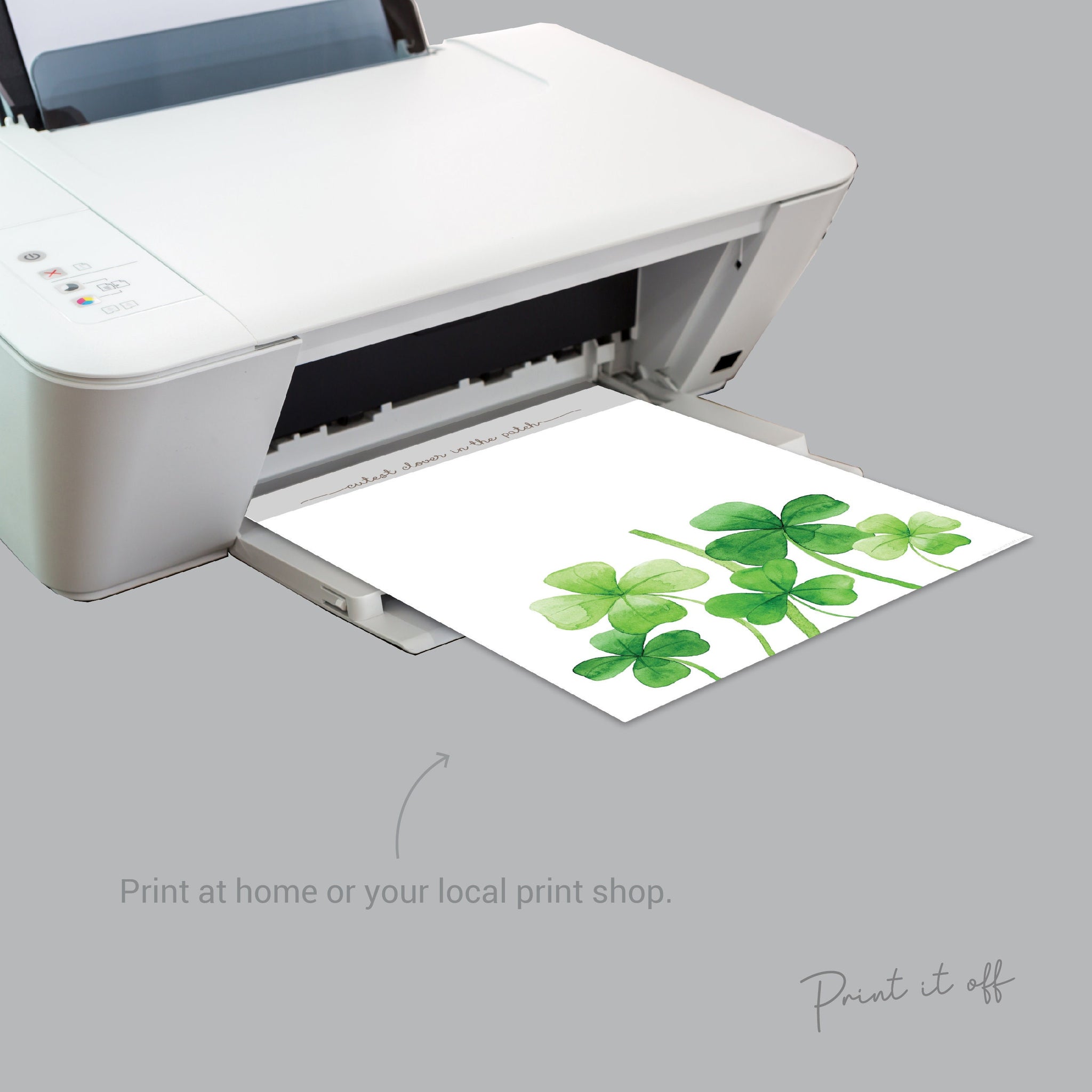 Clover Shamrock Handprint St Patrick's Day Craft Art / Cutest in the P