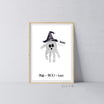 Fab-BOO-Lous Ghost Footprint Handprint Foot Hand Halloween Art Craft ...