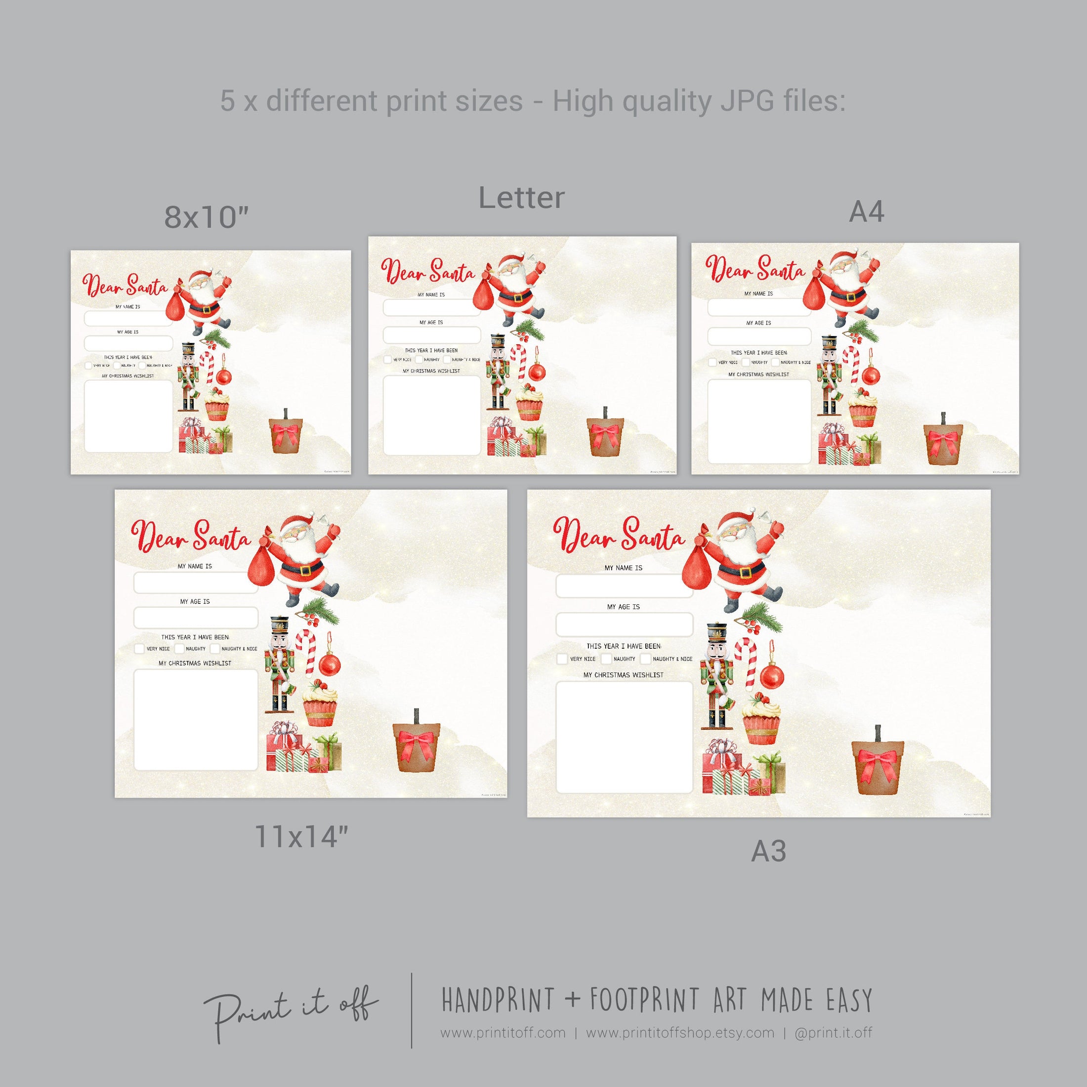 Dear Santa – PRINT IT OFF