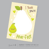 Think you're Pear-Fect Perfect / Handprint Footprint Art / Happy Valen ...